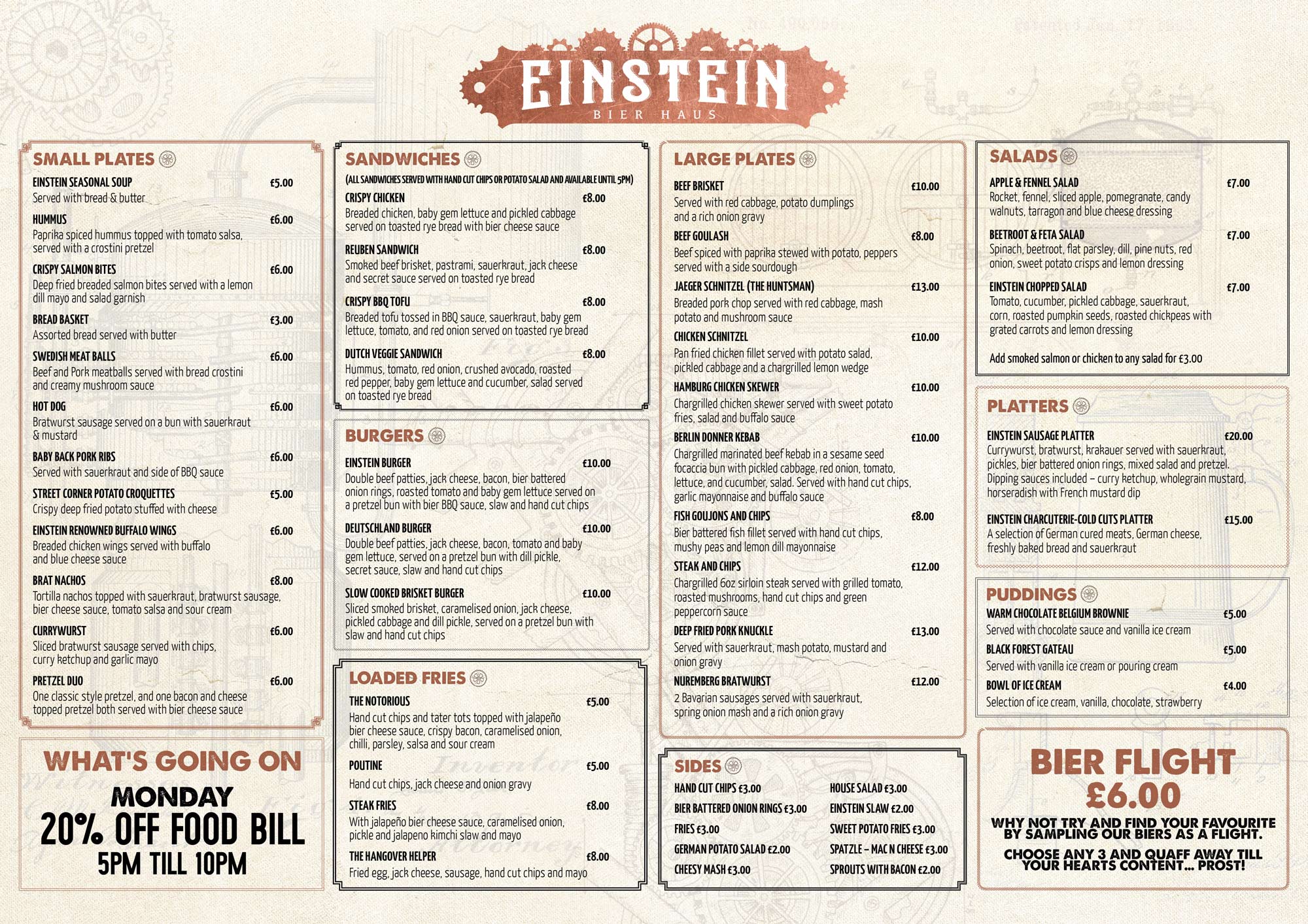 Food Menu - Einstein